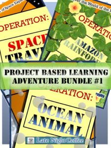 Project Based Learning Activity BUNDLE-Ocean Space Rainforest - Late ...